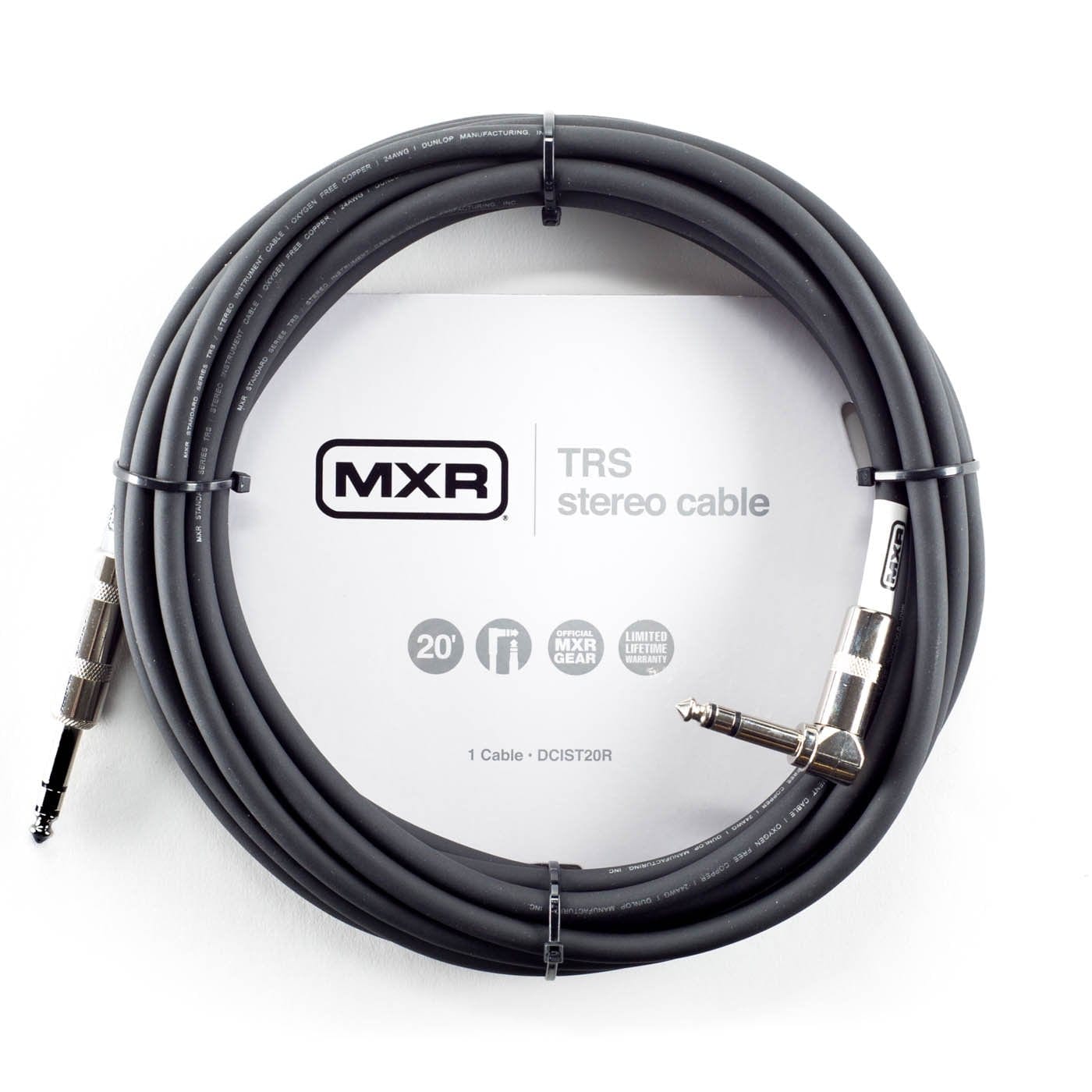 MXR TRS Stereo Cable | Right Angle | 20ft | Shop Yandas Music