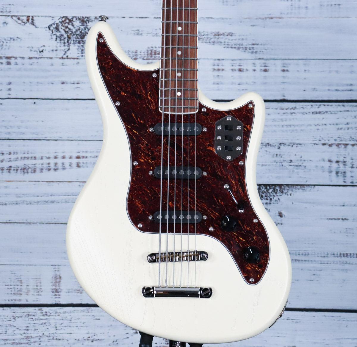 Schecter Hellcat-VI Baritone Guitar | Ivory Pearl | Shop Yandas Music