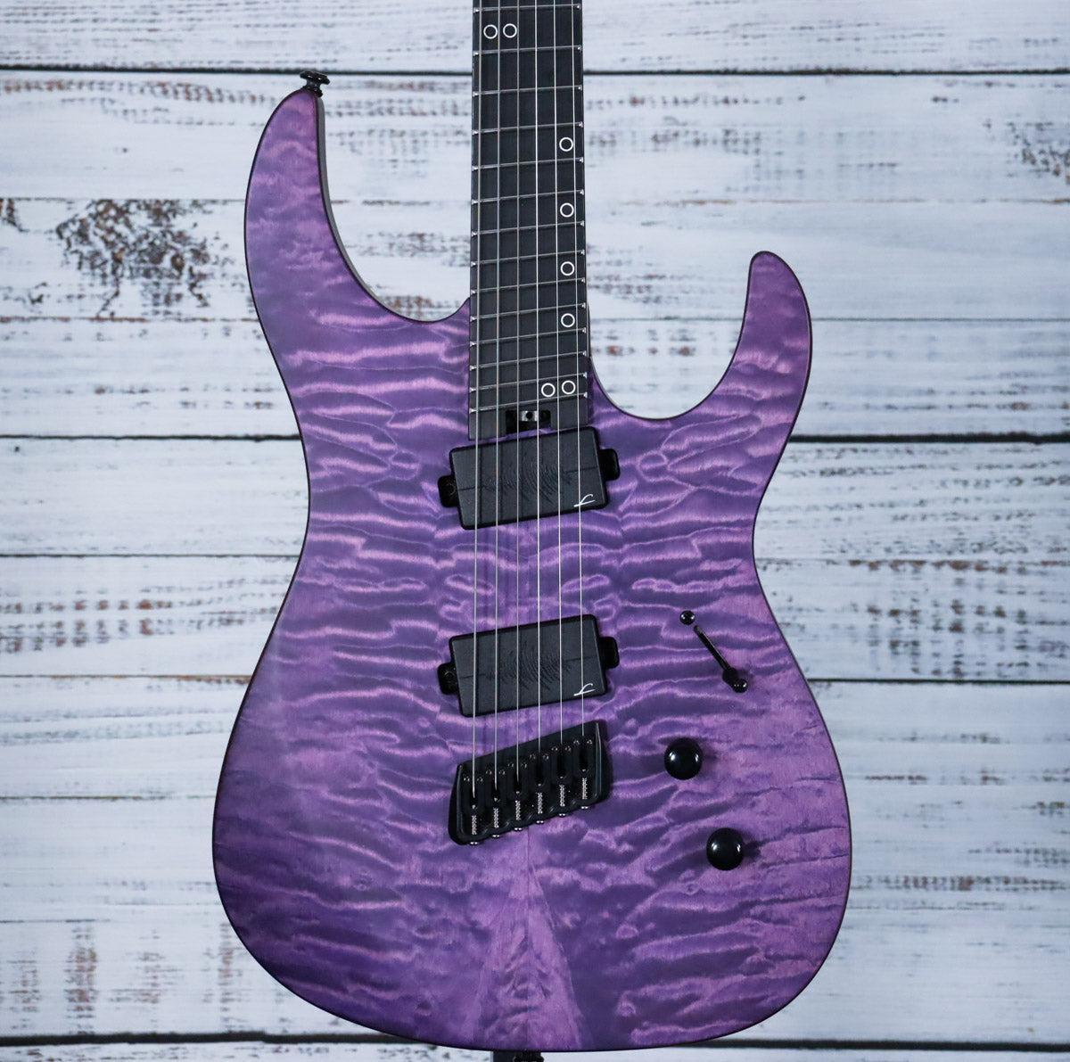 Legator Ninja N6FSS Multiscale Electric Guitar | Satin Purple | Yandas