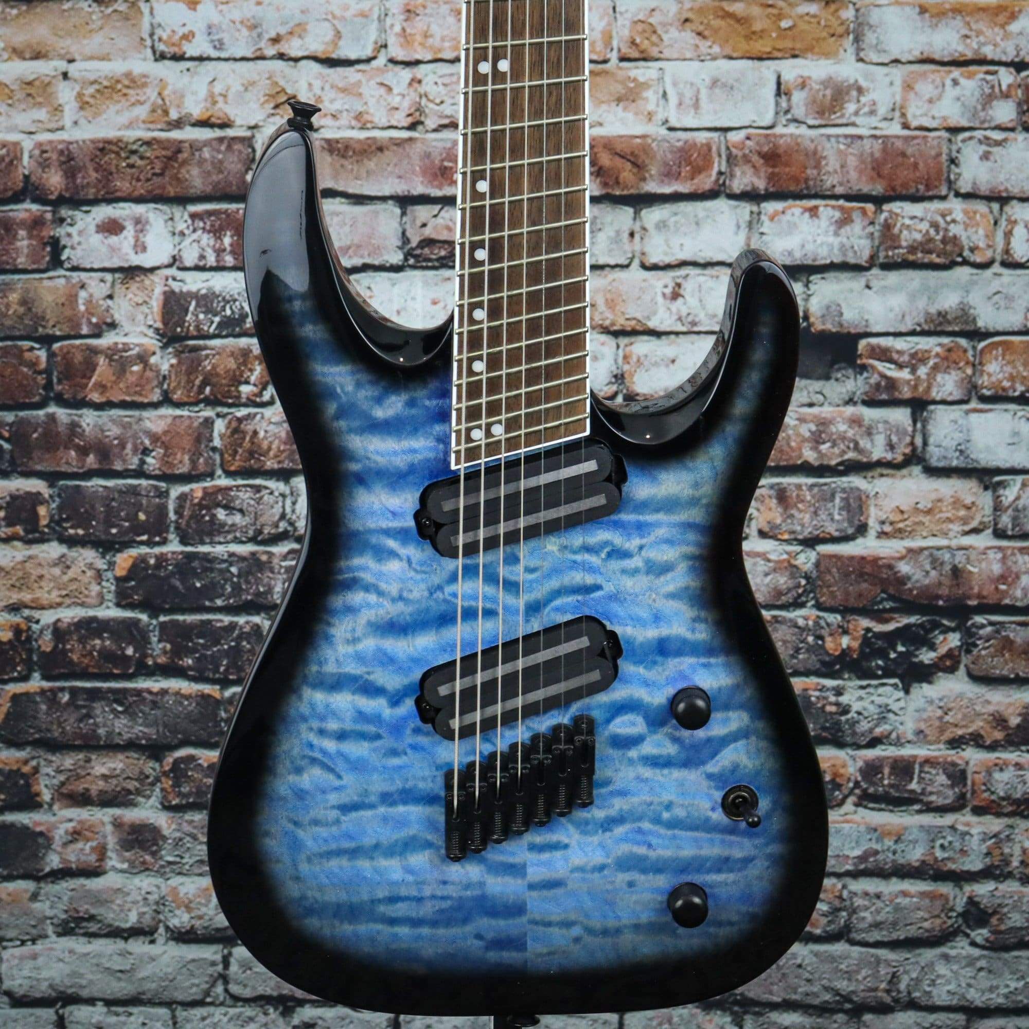 Jackson X Series Soloist Arch Top SLATX7Q, Transparent Blue Burst ...