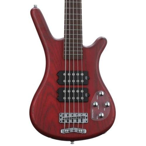 Red 5 String Bass Guitar
